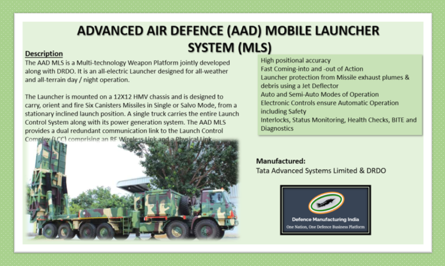 Advanced Air Defence Mobile Launcher System – India's War Factories